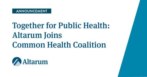 Together for Public Health: Altarum Joins Common Health Coalition | Altarum