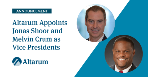 Altarum Appoints Jonas Shoor and Melvin Crum as Vice Presidents | Altarum