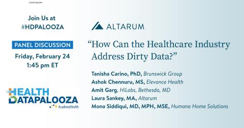 Altarum to Present at 2023 Health Datapalooza | Altarum